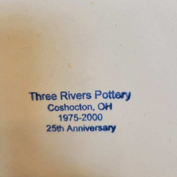Accents | Vintage Three Rivers Pottery 25th Anniversary Spongeware Fish ...